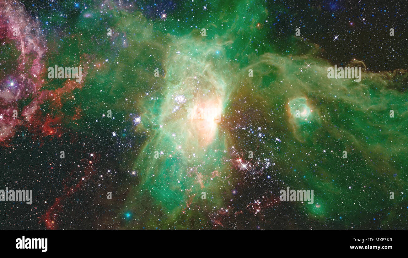 Dark nebula and stars in space. Elements of this image furnished by ...