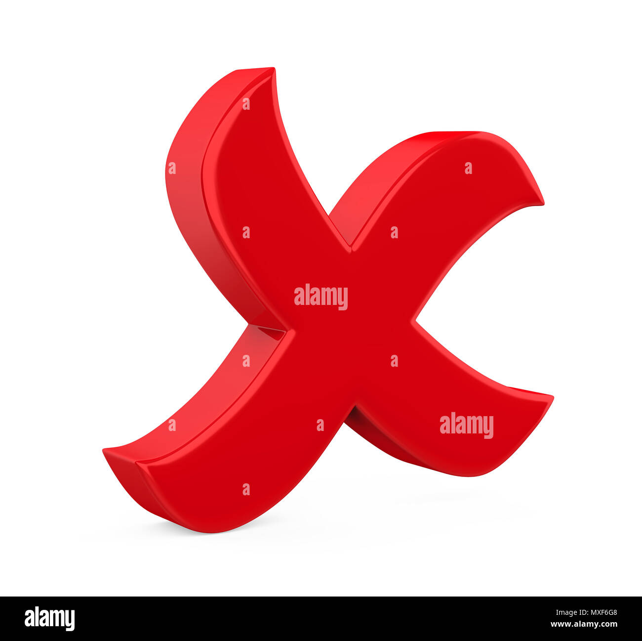 Red incorrect check mark isolated hi-res stock photography and images ...