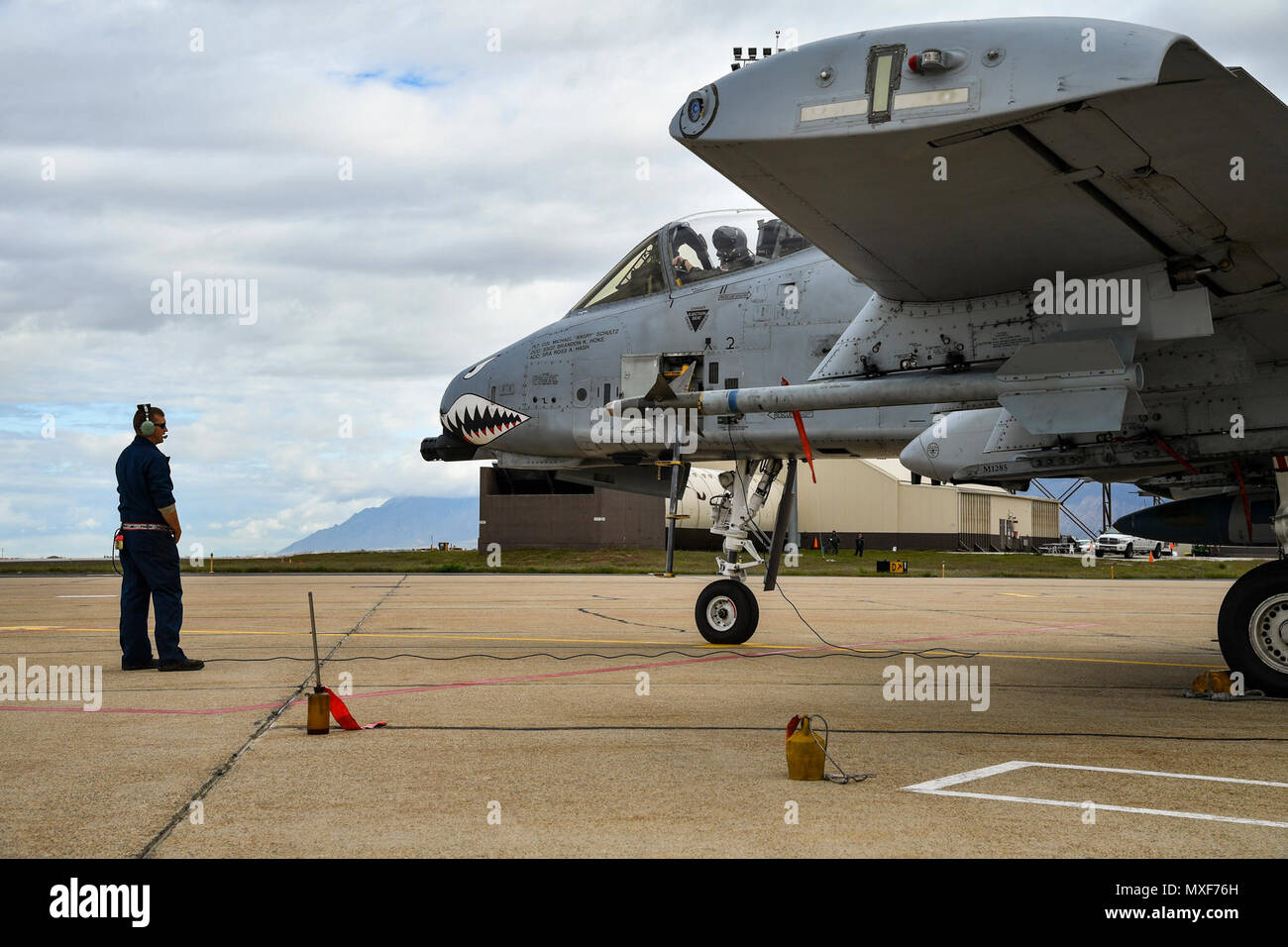 Staff Sgt. Brandon Hoke, an A-10 Thunderbolt II crew chief assigned to ...