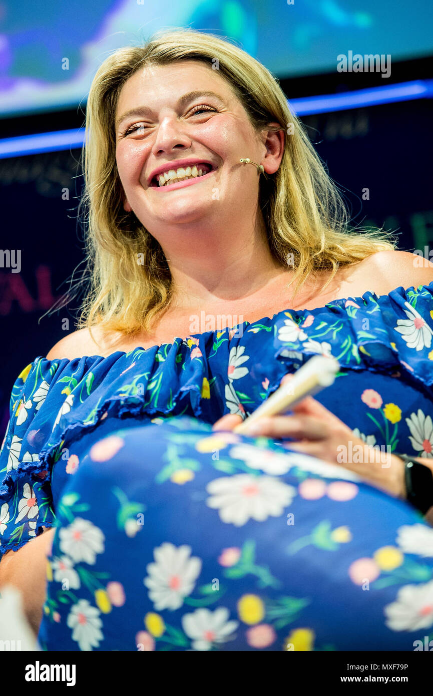 Sunday 03 June 2018 Pictured: Bryony Gordon Re: The 2018 Hay festival ...