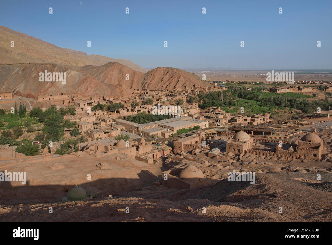 Ancient mud brick village in the Tuyoq Valley, Turpan, Xinjiang, China ...