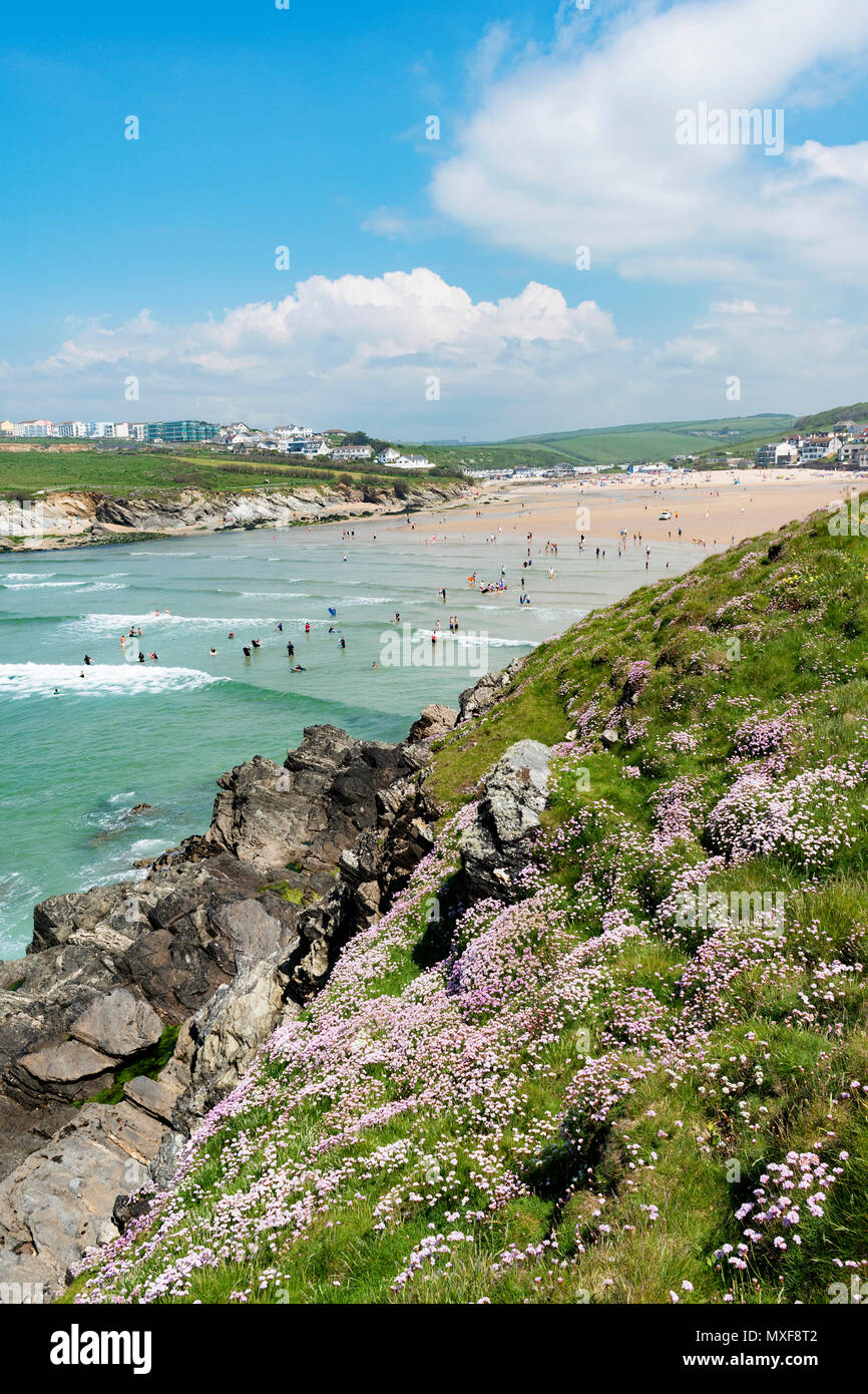 Porth beach hi-res stock photography and images - Alamy