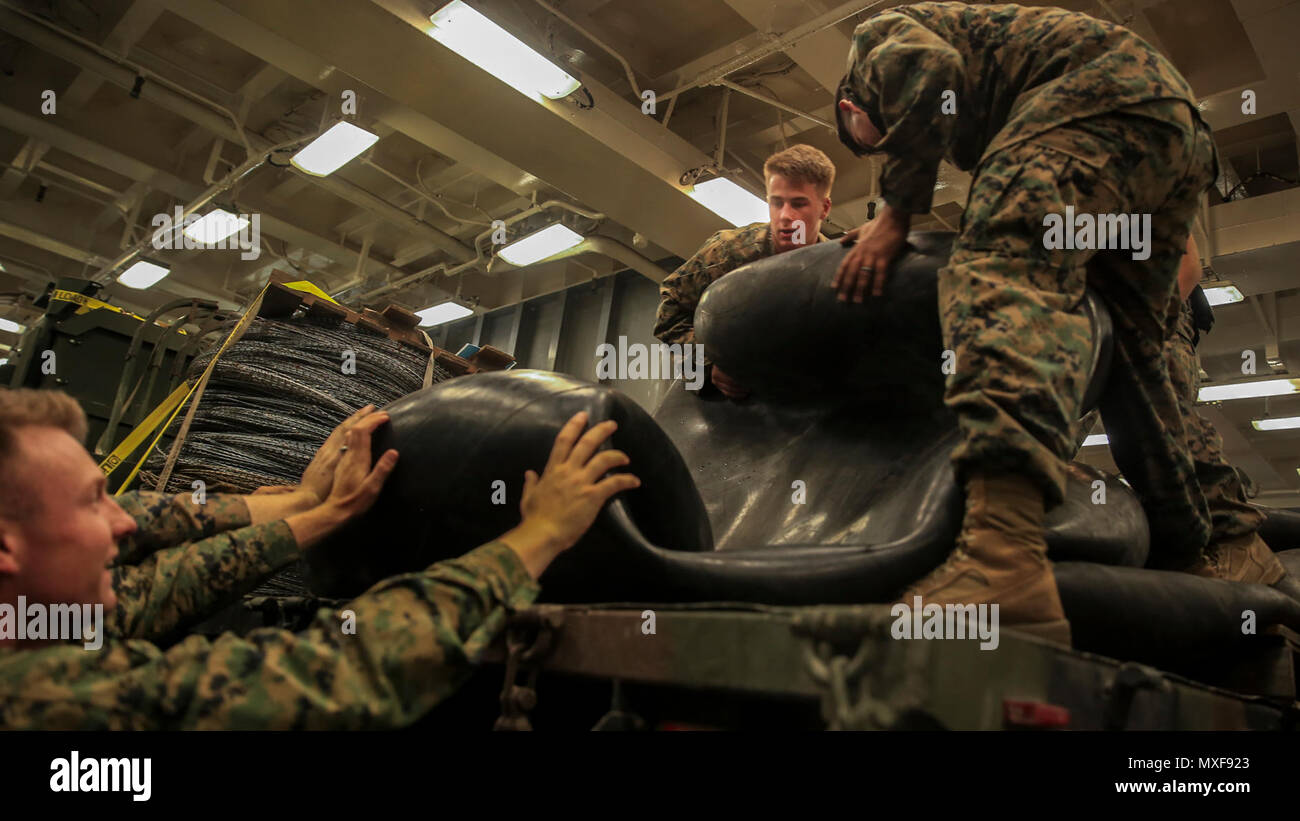 PACIFIC OCEAN– Marines with the Combat Logistics Battalion 15, the ...