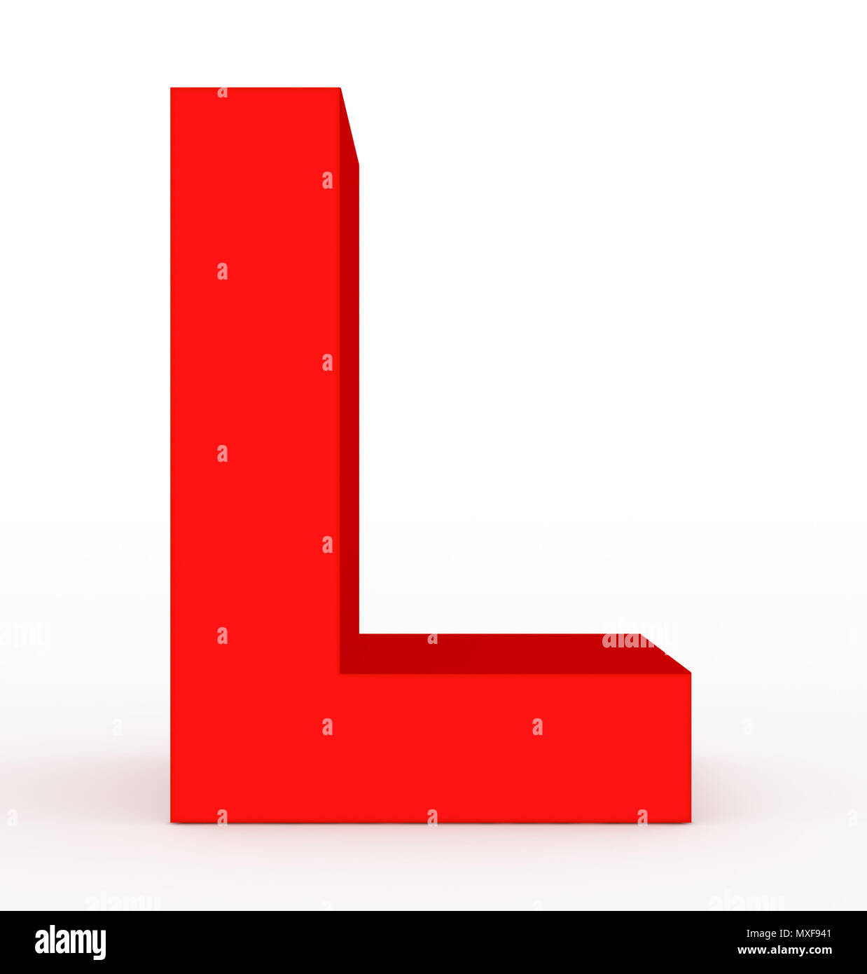 The Letter L In Red