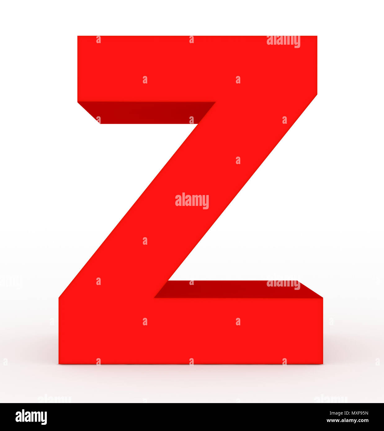 Letter Z Red
