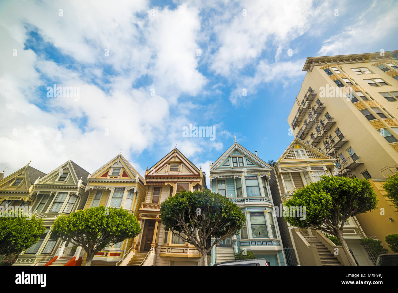 world famous painted ladies in San Francisco Stock Photo - Alamy