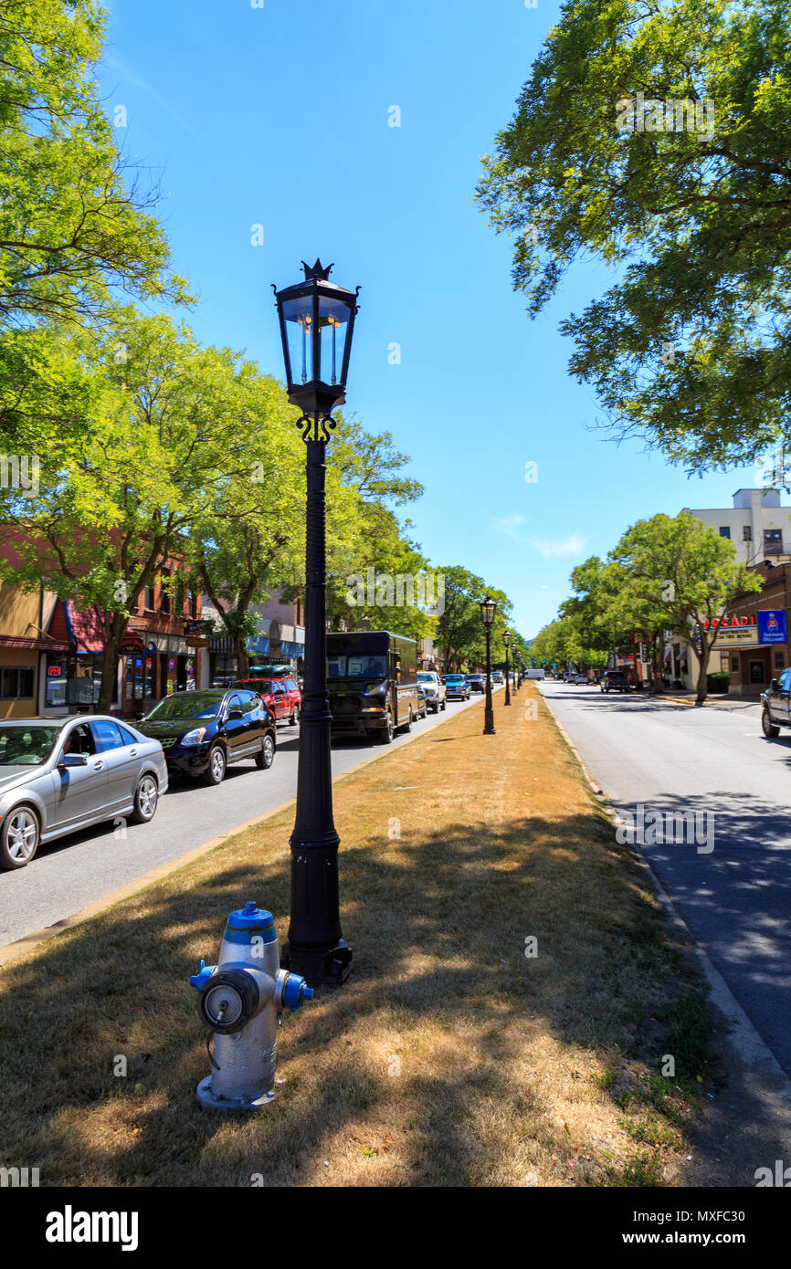 Wellsboro, PA, USA - July 26, 2016: The downtown streets of Wellsboro ...