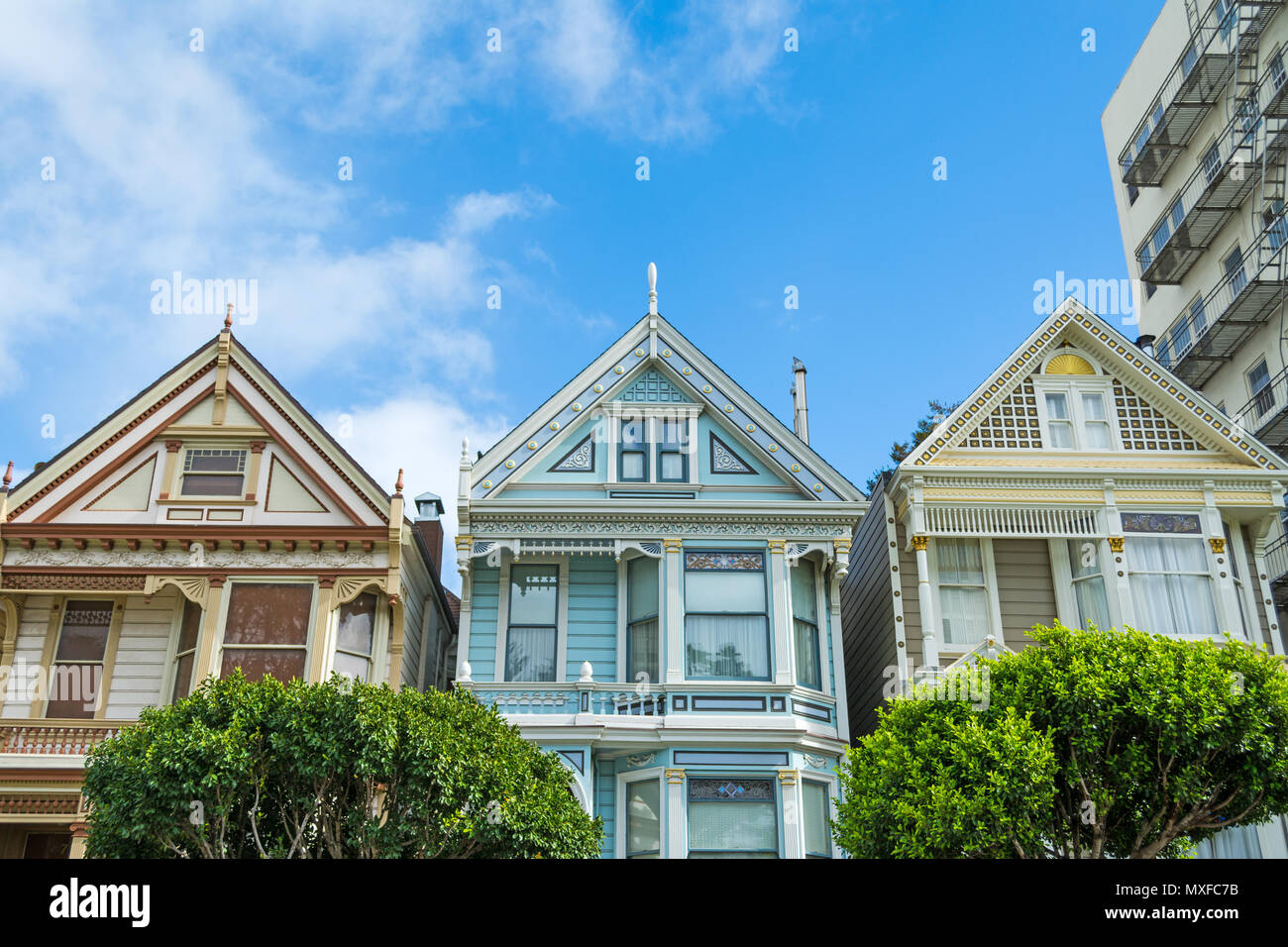 world famous painted ladies in San Francisco Stock Photo - Alamy