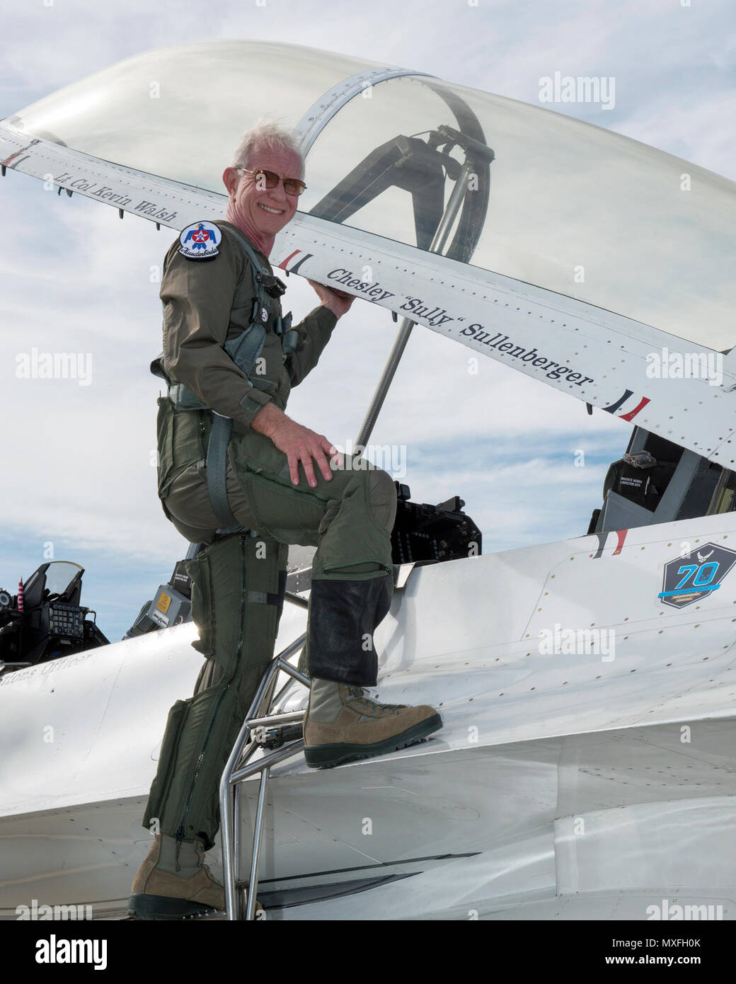 Former airline pilot Chesley “Sully” Sullenberger III poses for a photo ...