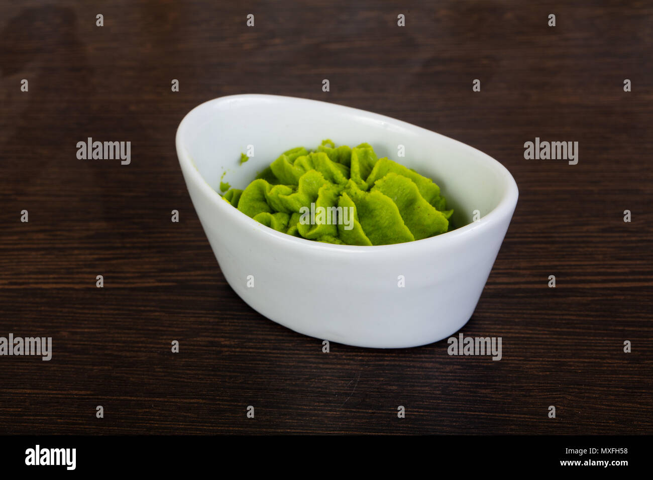 Spicy bowl of wasabi pasta Stock Photo - Alamy