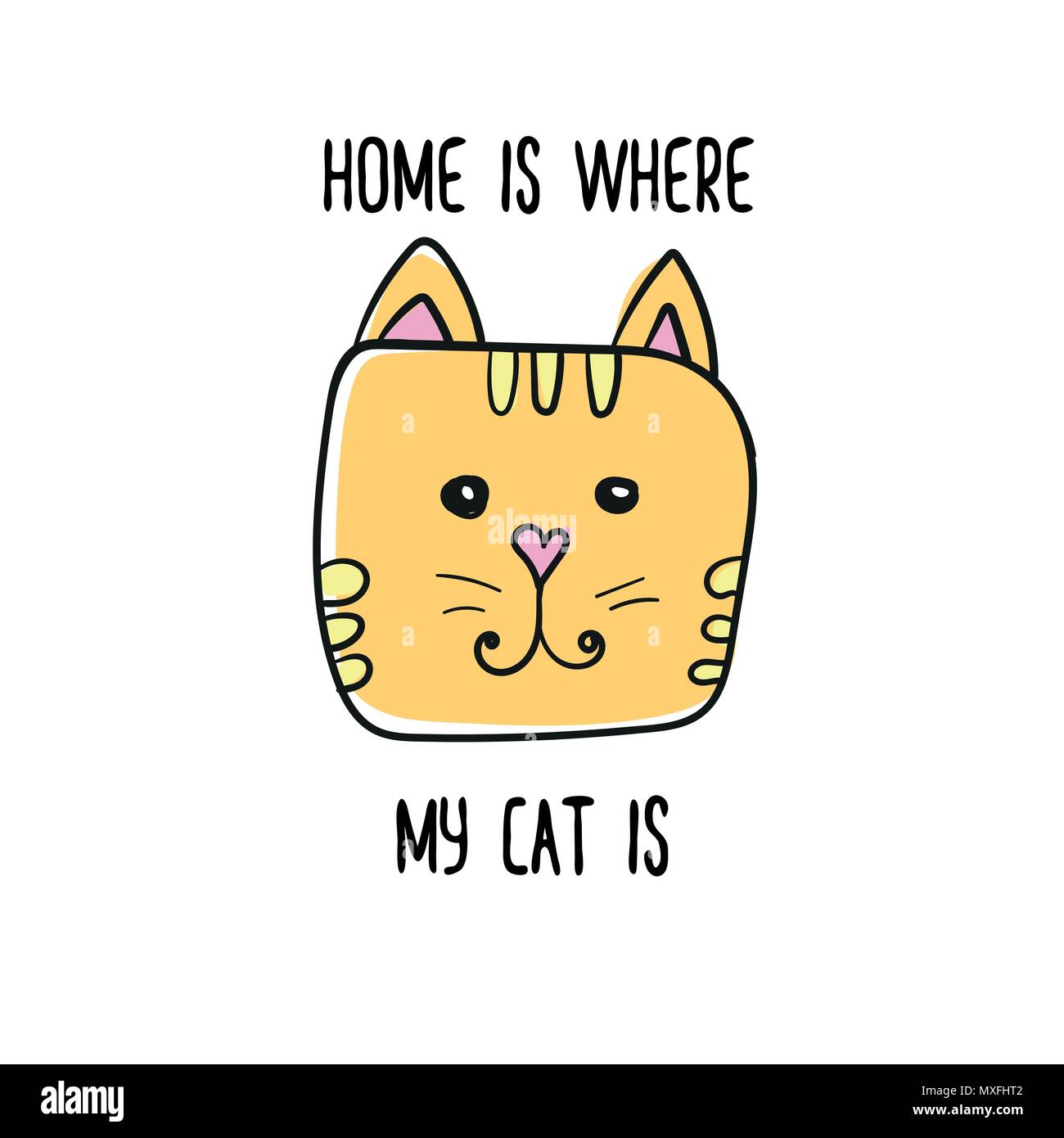 Home typography shirt design Cut Out Stock Images & Pictures - Alamy