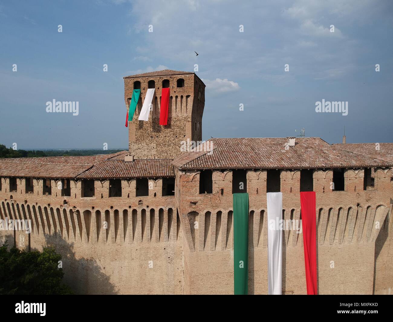Aerial view of Montechiarugolo castle, Parma, Italy Stock Photo - Alamy