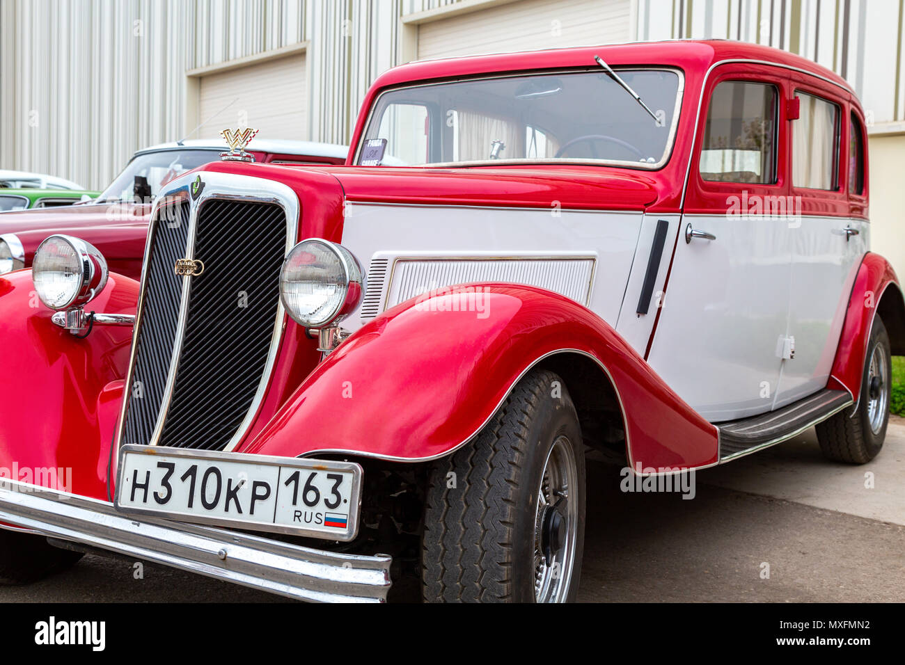 Samara, Russia - May 19, 2018: Vintage German automobile Wanderer W22 ...