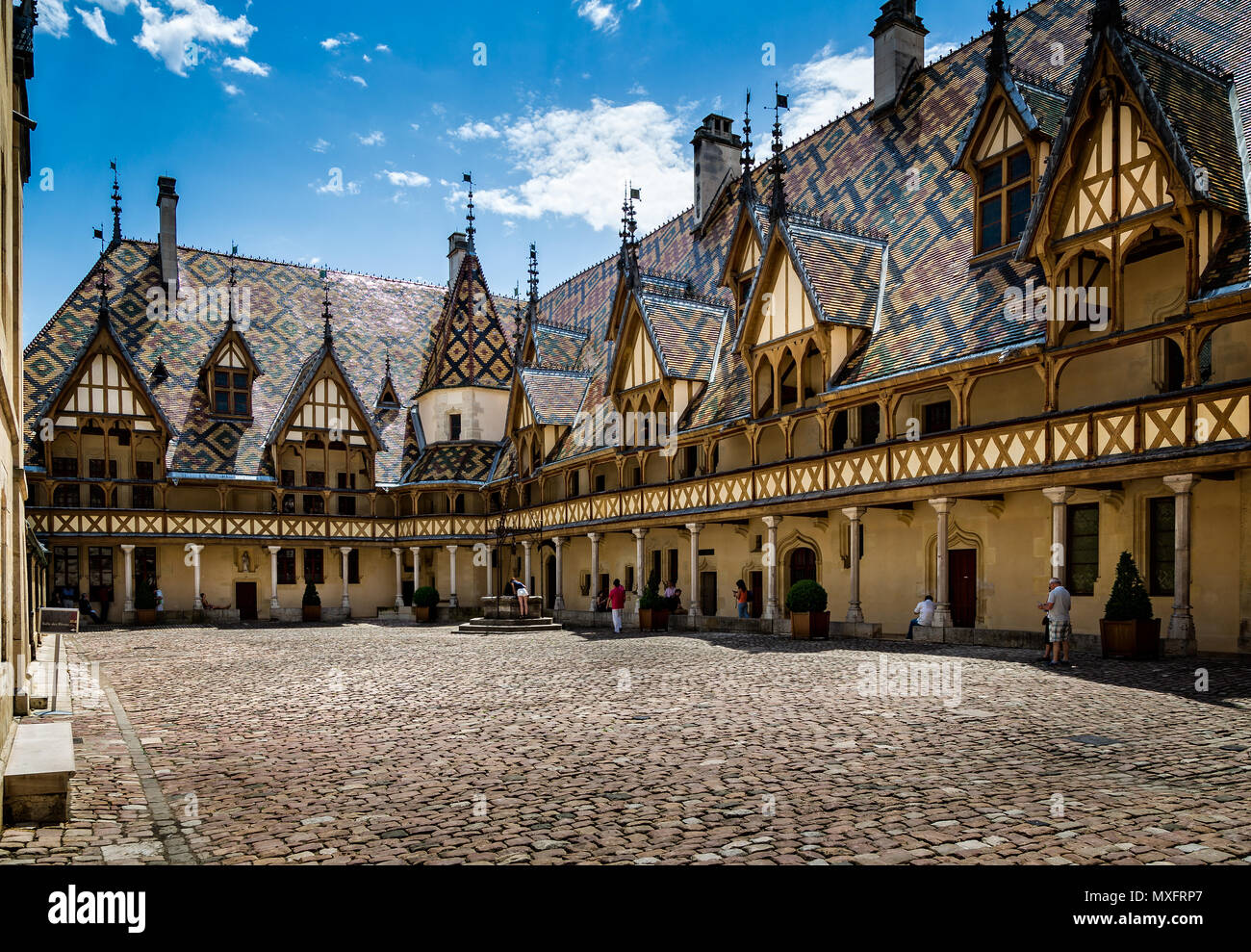 French Burgundian Medieval Architecture High Resolution Stock ...