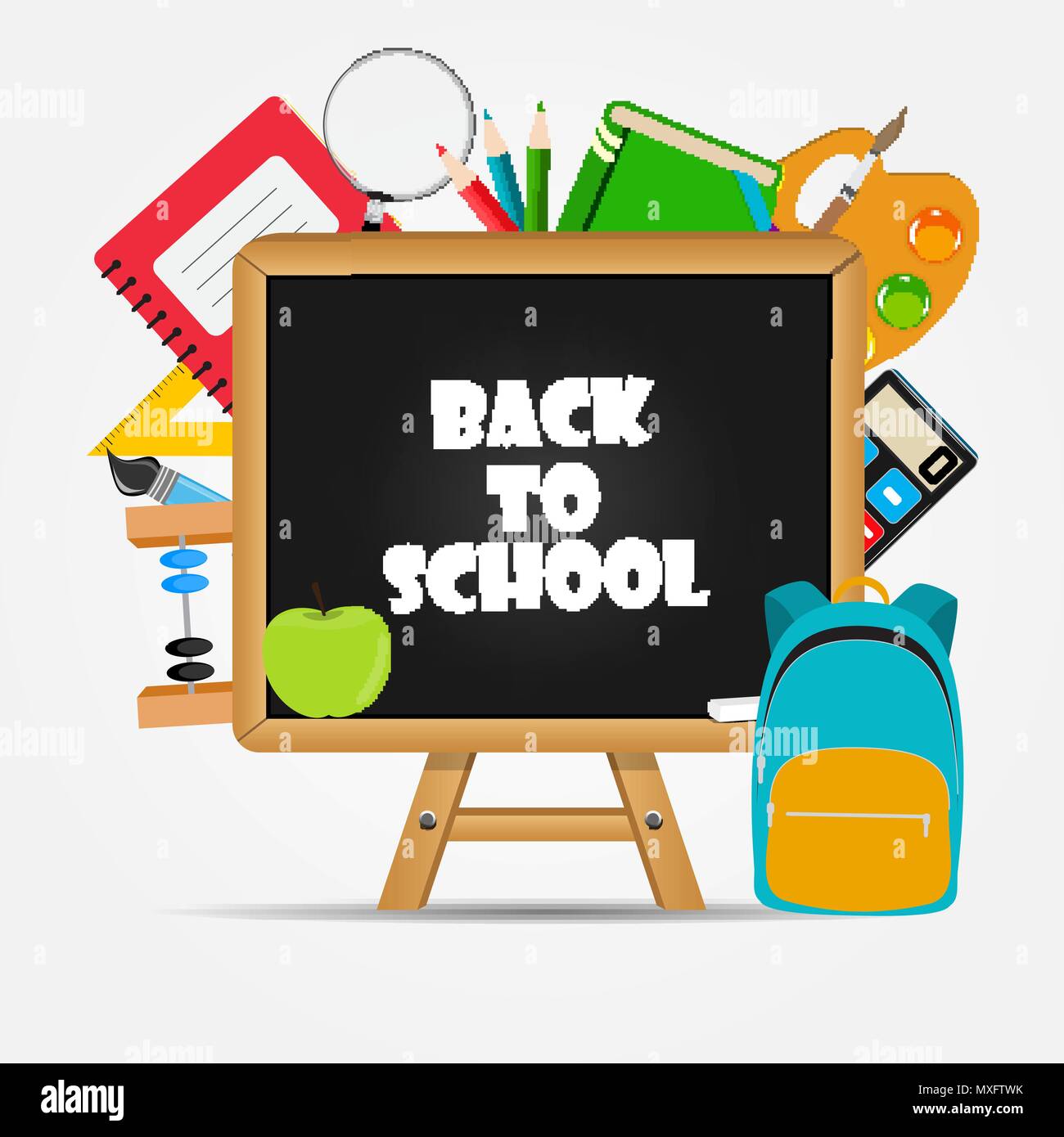 Drawing study cartoon welcome Stock Vector Images - Alamy