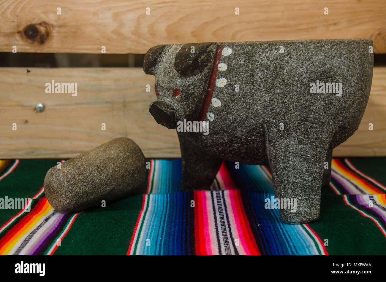 Typical mexican tools for preparing sauce Stock Photo - Alamy