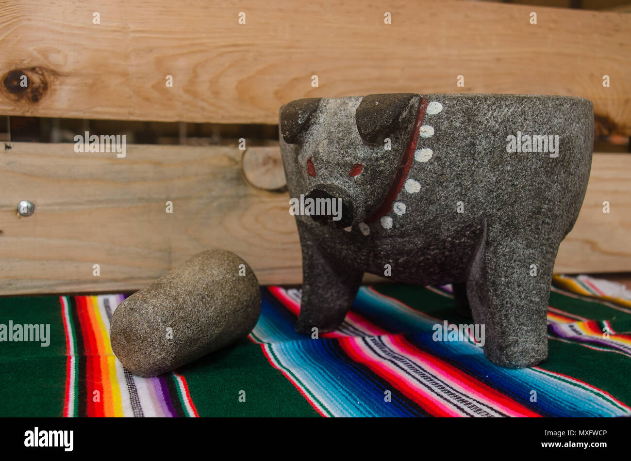 Typical mexican tools for preparing sauce Stock Photo - Alamy