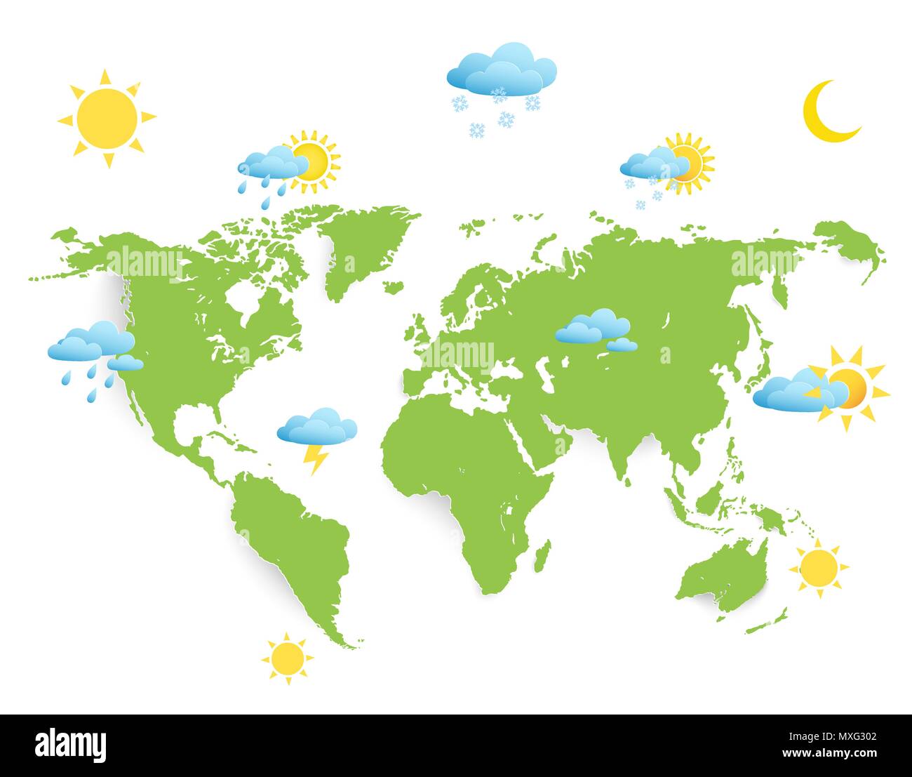 Global Weather Map Background