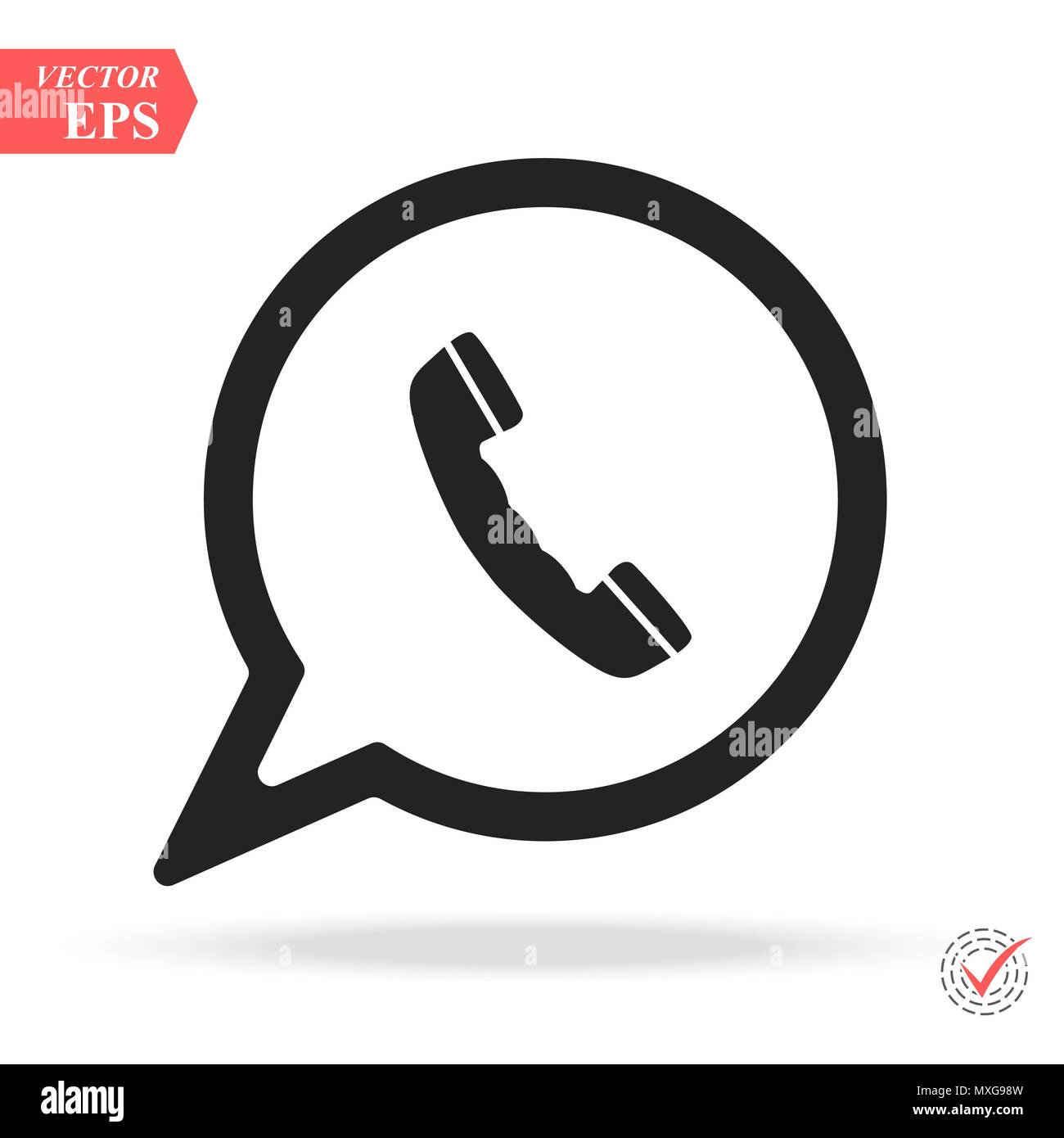 Black phone shape Stock Vector Images - Alamy