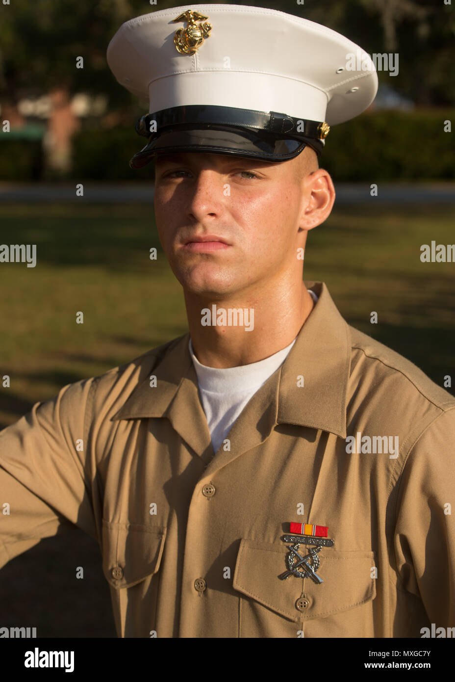 Pfc. Jeshua S. Nimmo, honor graduate for Platoon 2085, Hotel Company ...