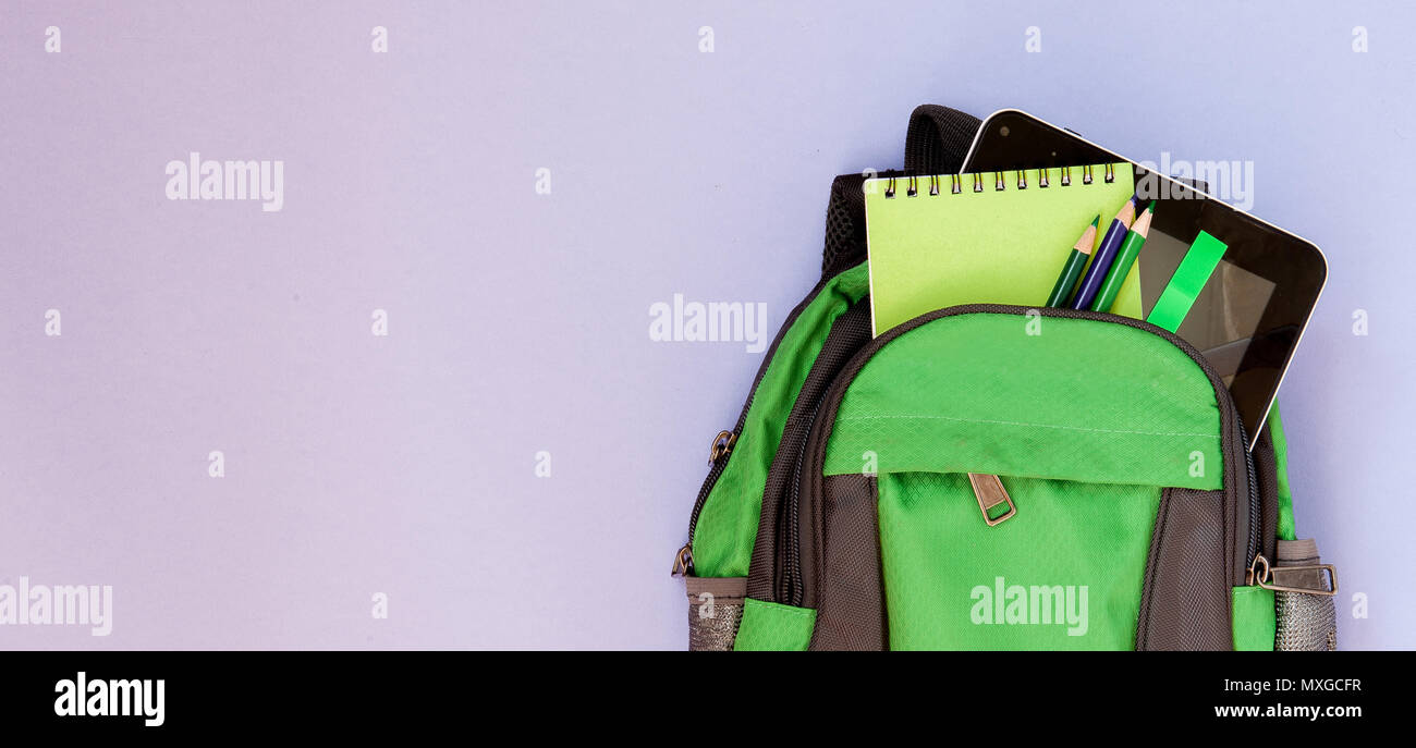 Messy school backpack hi-res stock photography and images - Alamy