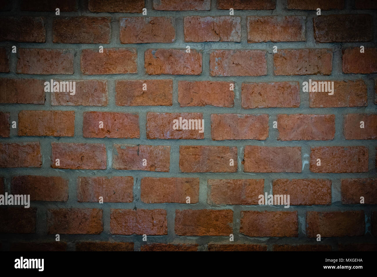 red bricks wall in the coffee shop Stock Photo - Alamy