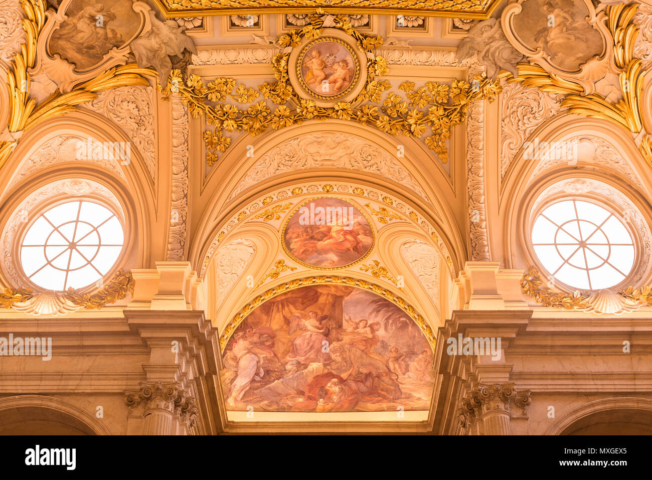 Palacio real madrid interior hi-res stock photography and images - Alamy