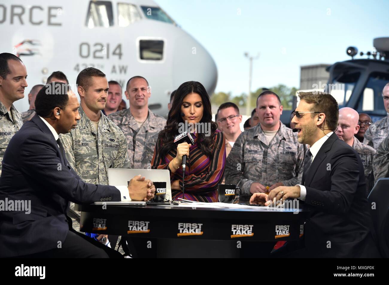 Max Kellerman, ESPN First Take co-host, answers a question from an ...