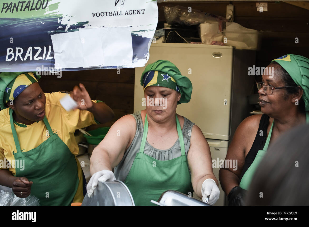 Brazilian female chefs seen cooking traditional Brazilian food at the ...