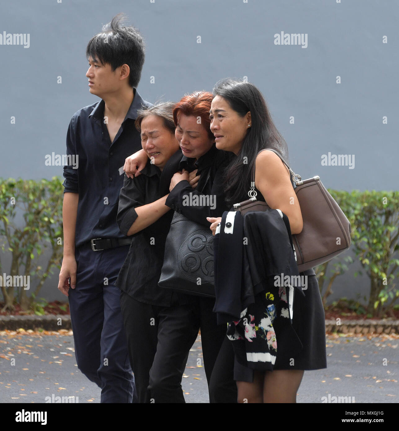 Fort Lauderdale, FL, USA. 20th Feb, 2018. Peter Wang, 15, who was among ...