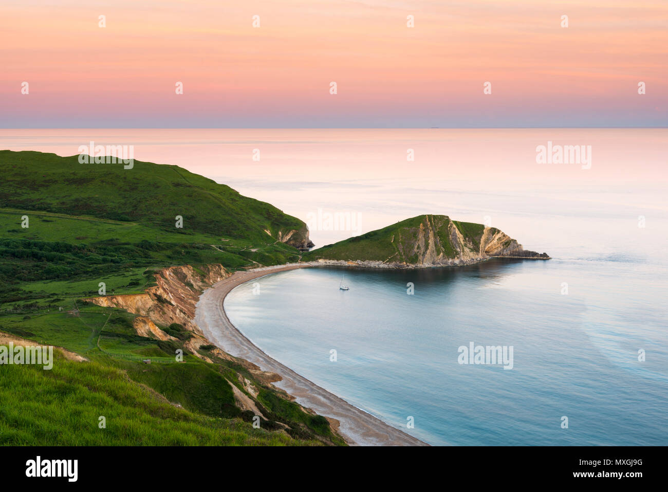 Flowers Barrow, East Lulworth, Dorset, UK. 3rd June 2018. The rocky ...