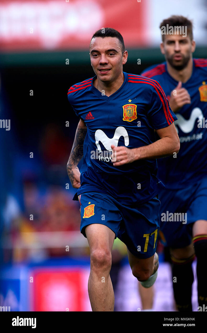 Iago Aspas (Celta Vigo) during a International friendly match between ...