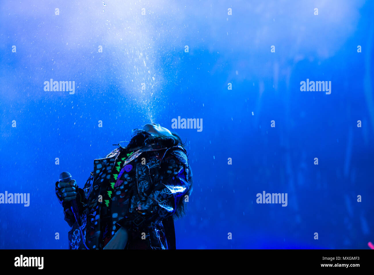 Toronto, Canada. 03rd June 2018. Yeah Yeah Yeahs lead singer Karen O ...