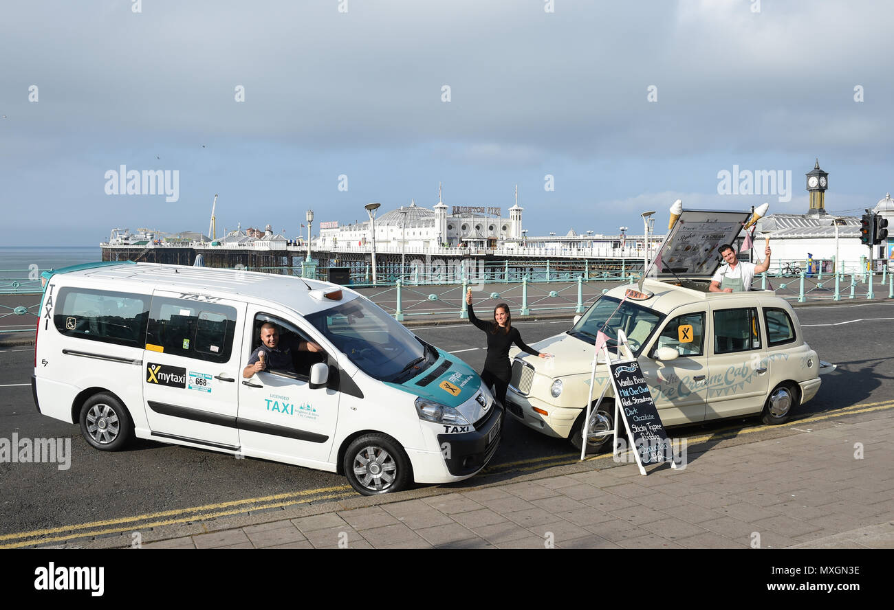 Brighton taxi hi-res stock photography and images - Alamy