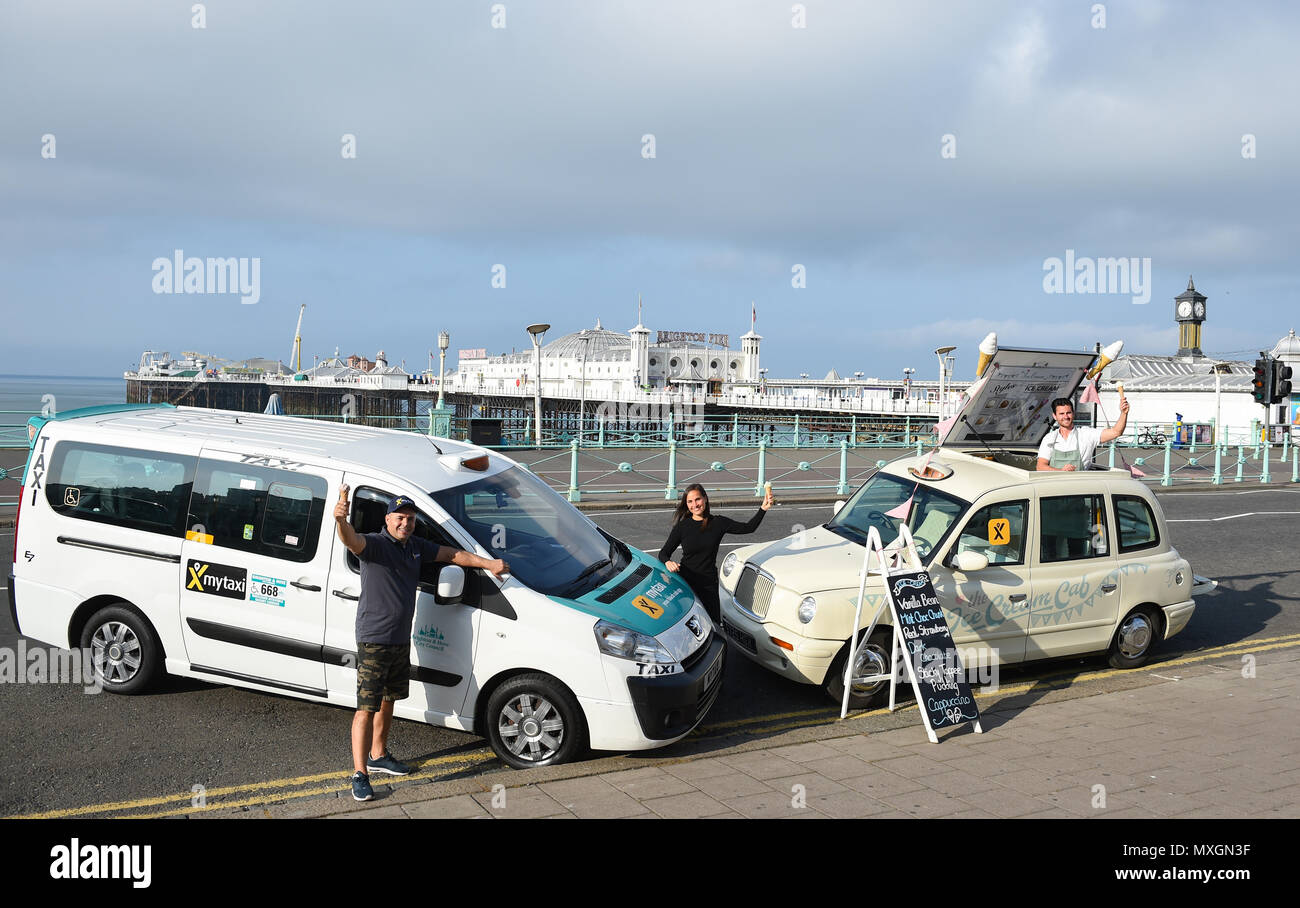 Brighton taxi cab hi-res stock photography and images - Alamy