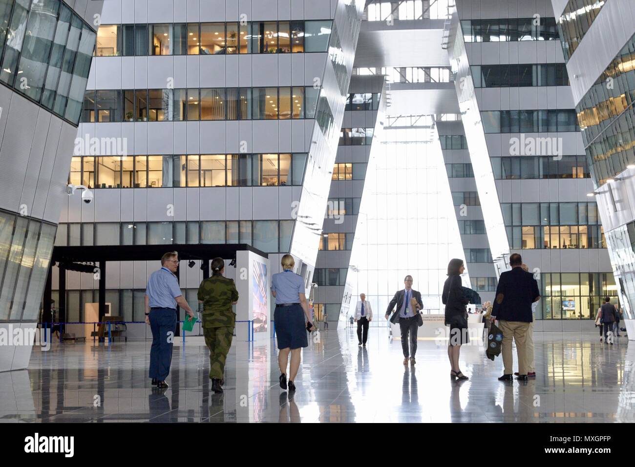 Brussels, Belgium. 01st June, 2018. The new NATO headquarters in ...