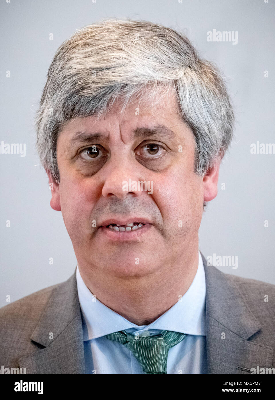 04 June 2018, Berlin, Germany: Mario Centeno, Minister of Finance of ...