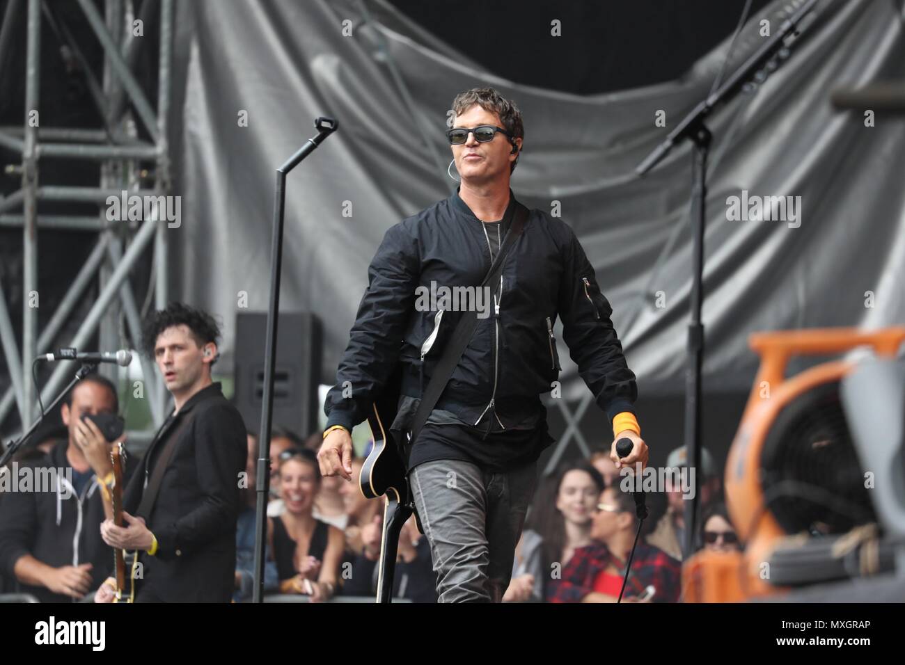 New York, NY, USA. 3rd June, 2018. Stephan Jenkins of Third Eye Blind ...