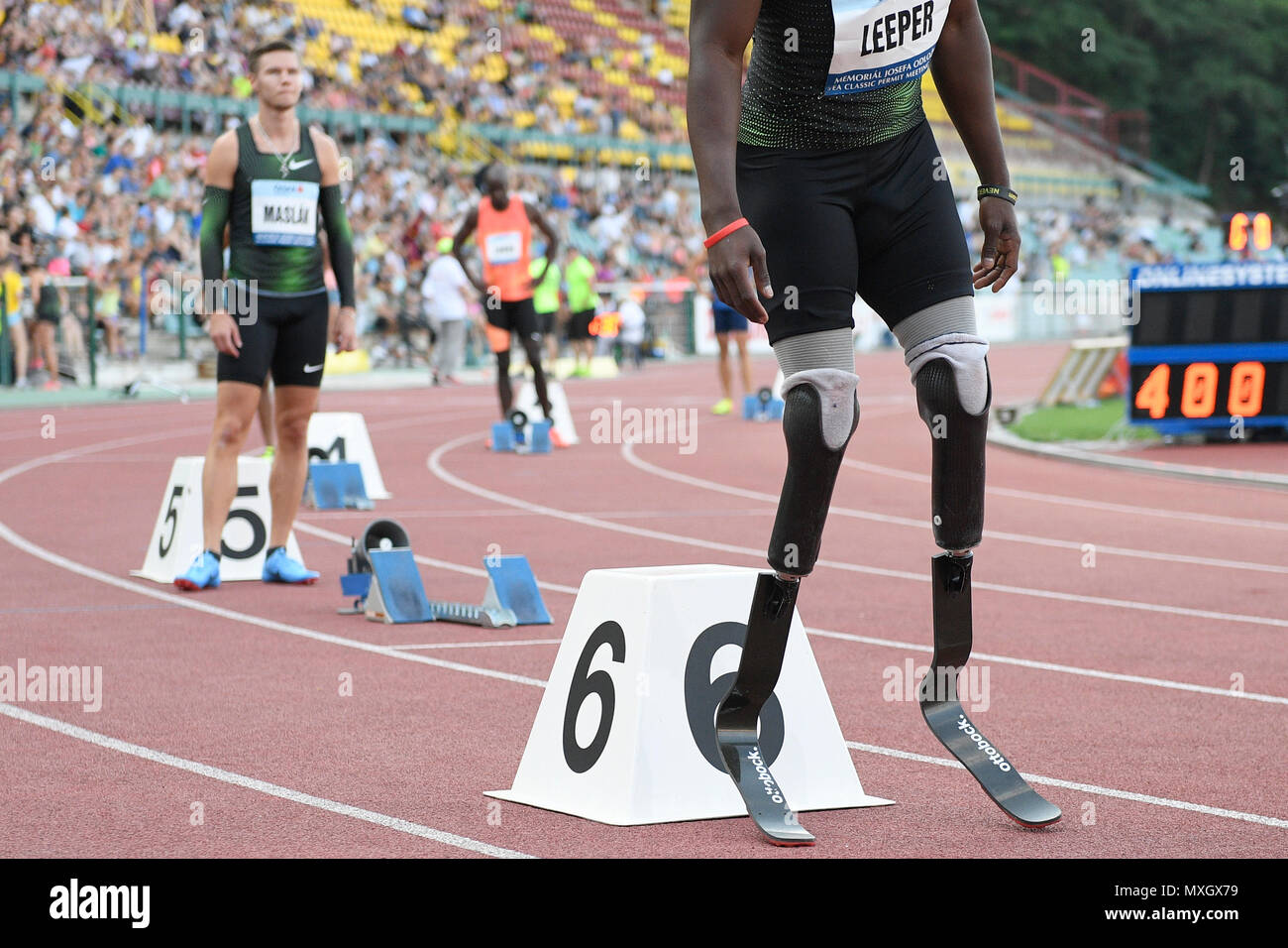 Prague, Czech Republic. 04th June, 2018. L-R PAVEL MASLAK (Czech) and ...