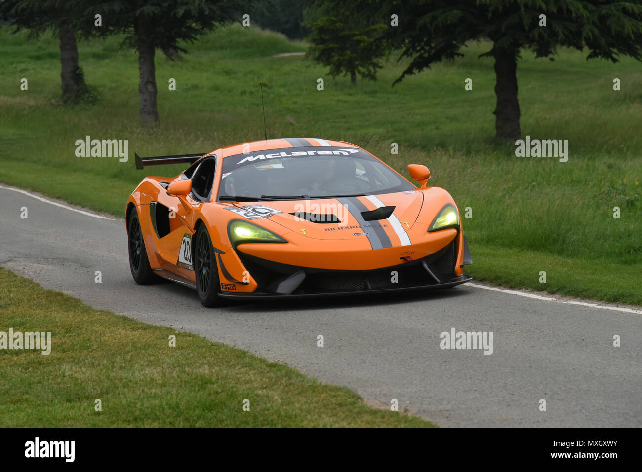 London, UK. 4th June, 2018. Driving demonstrations at The Motor Sport ...