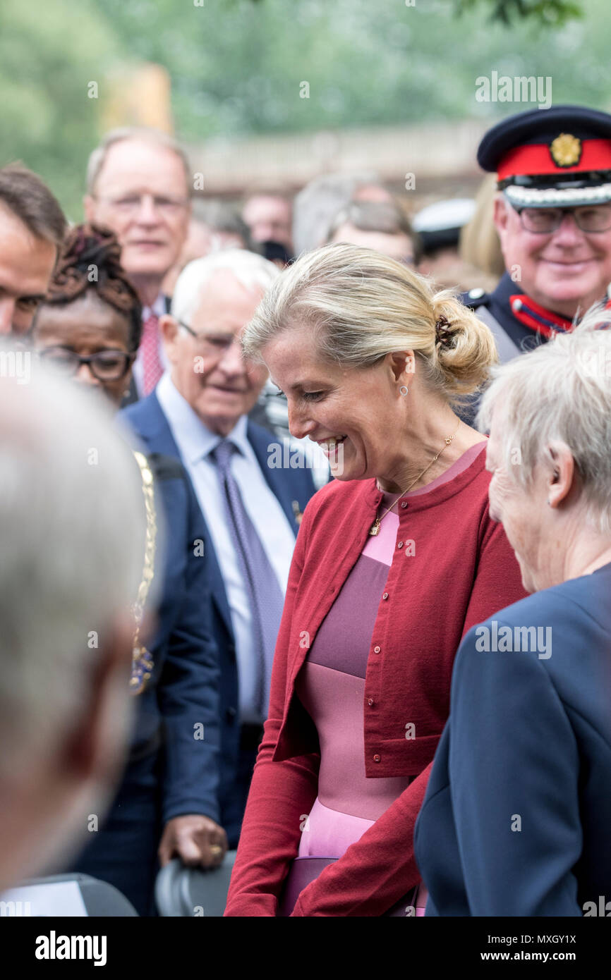 Staffordshire, UK. 4 June 2018 - HRH Sophie, the Countess of Wessex ...