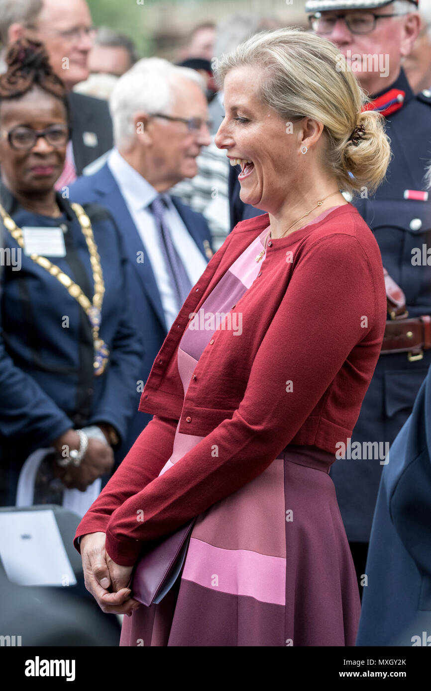 Staffordshire, UK. 4 June 2018 - HRH Sophie, the Countess of Wessex ...