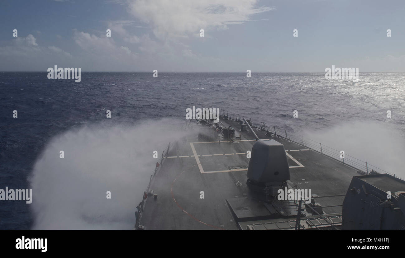 161031-N-QC631-079 PACIFIC OCEAN (Oct. 31, 2016) The guided-missile ...