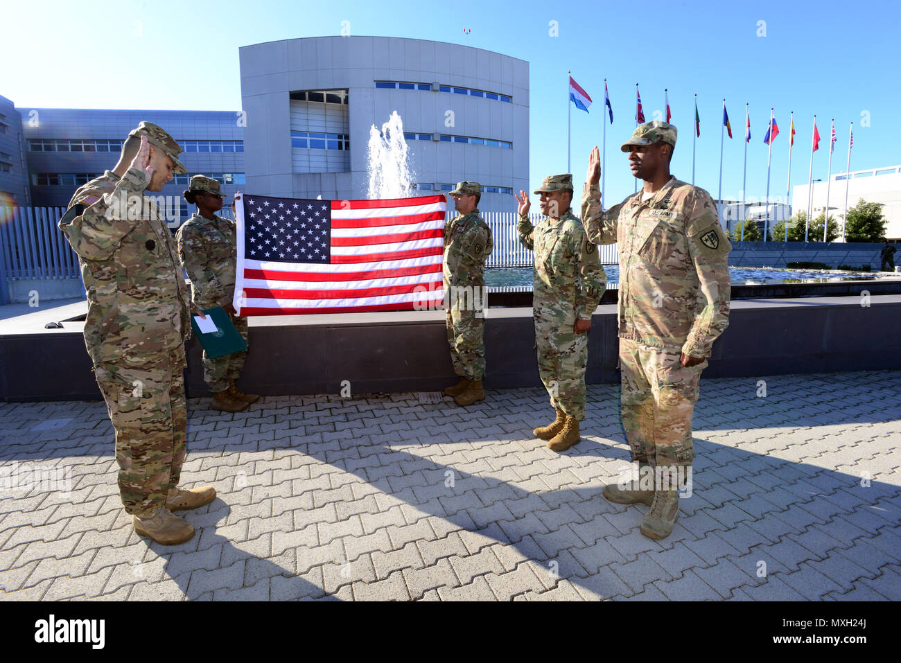U.S Army Chief Warrant Officer Eduardo Calderafavela from Allied Forces ...