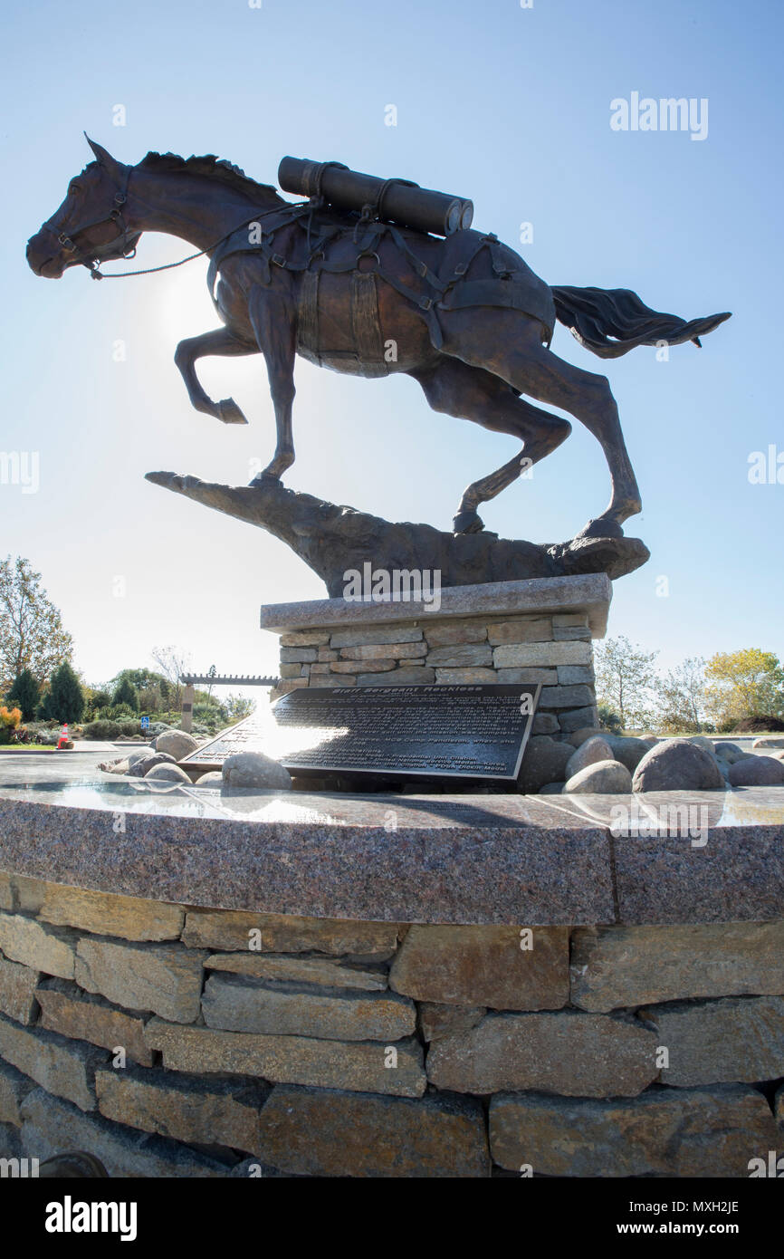 War horse Staff Sgt. Reckless monument at Pacific Views event center on ...