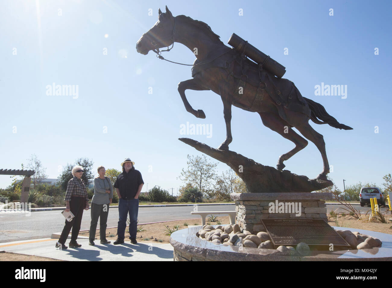 War horse Staff Sgt. Reckless monument at Pacific Views event center on ...