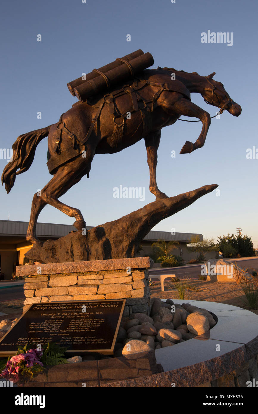 War horse Staff Sgt. Reckless monument at Pacific Views event center on ...