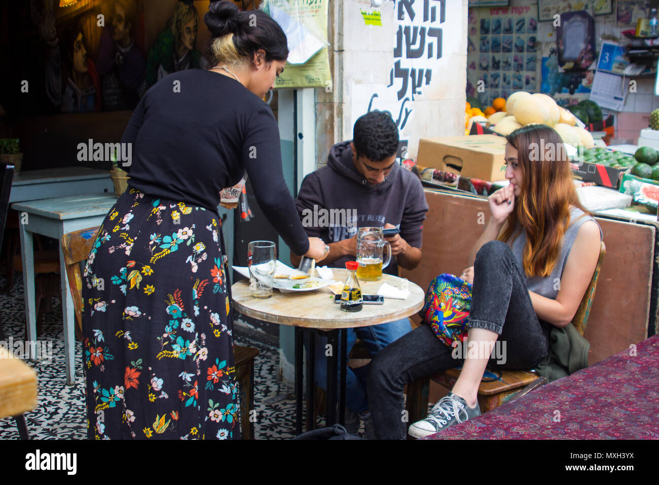People in a cafe jerusalem hi-res stock photography and images - Alamy