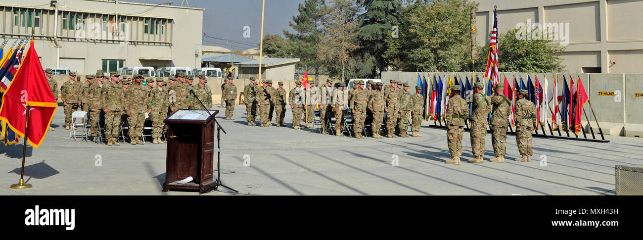 BAGRAM AIRFIELD, AFGHANISTAN (Nov. 2, 2016) - The transfer of authority ...