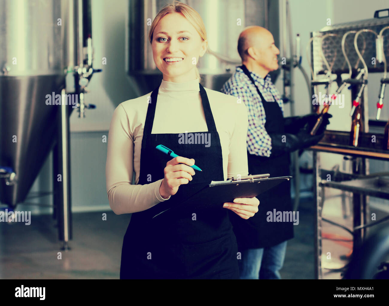 Pretty woman wearing uniform hi-res stock photography and images - Alamy